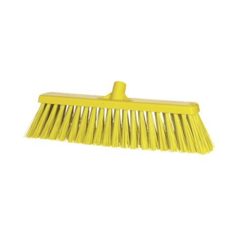 Floor Brooms : Yellow Extra Stiff Broom 470mm