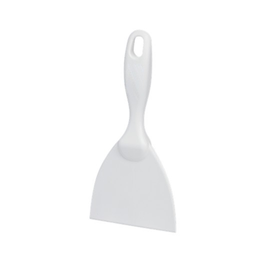 Scrapers / Mixers : White Poly Hand Scraper 100mm