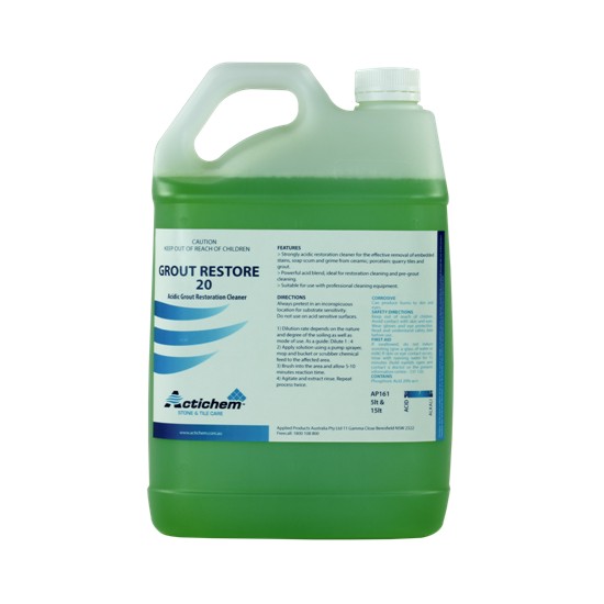 Cleaning, Degreasing & Restoration : Actichem Grout Restore 20 5L
