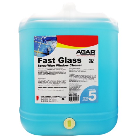 Glass Cleaning Products : Agar Fast Glass - Premium Glass Cleaner 20L