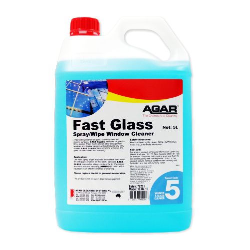 Glass Cleaning Products : Agar Fast Glass - Premium Glass Cleaner 5L