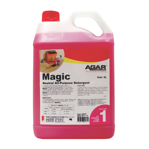 All Purpose & Floor Cleaners : Agar Magic - Premium Neutral Cleaner 5L