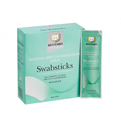 IV Therapy : 0.5% Chlorhexidine & 70% Alcohol Foam Head Swab Stick ...