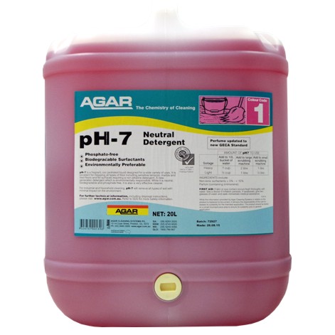 Green Cleaning Products : Agar pH-7 - Premium Neutral Detergent 20L